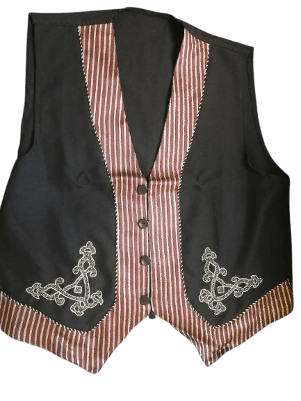 Hand-Embroidered Lebanese Traditional Costume Set: Sherwal, Vest ...
